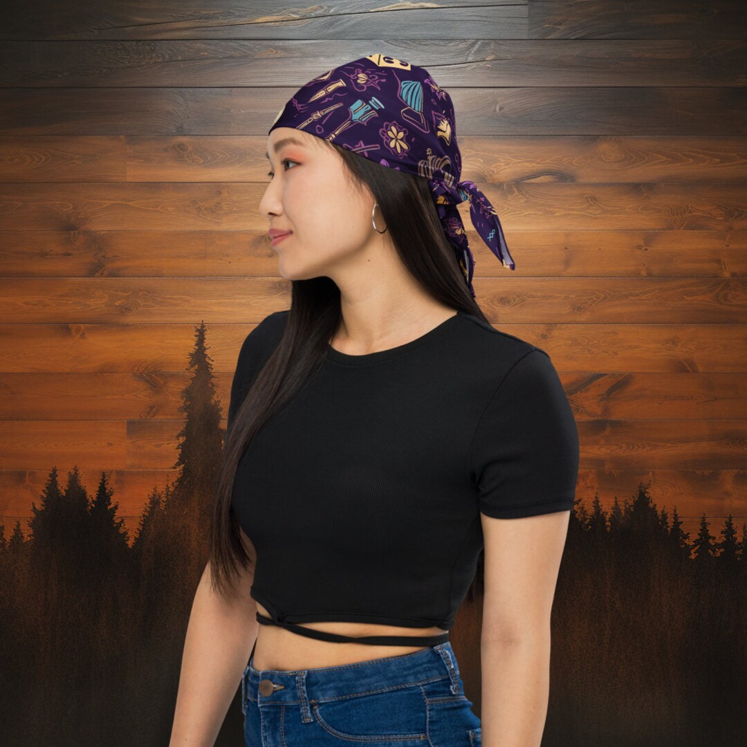 Moonlit Dice Roll Bandana, A Unique Blend of Mystical Nights and Gaming ...