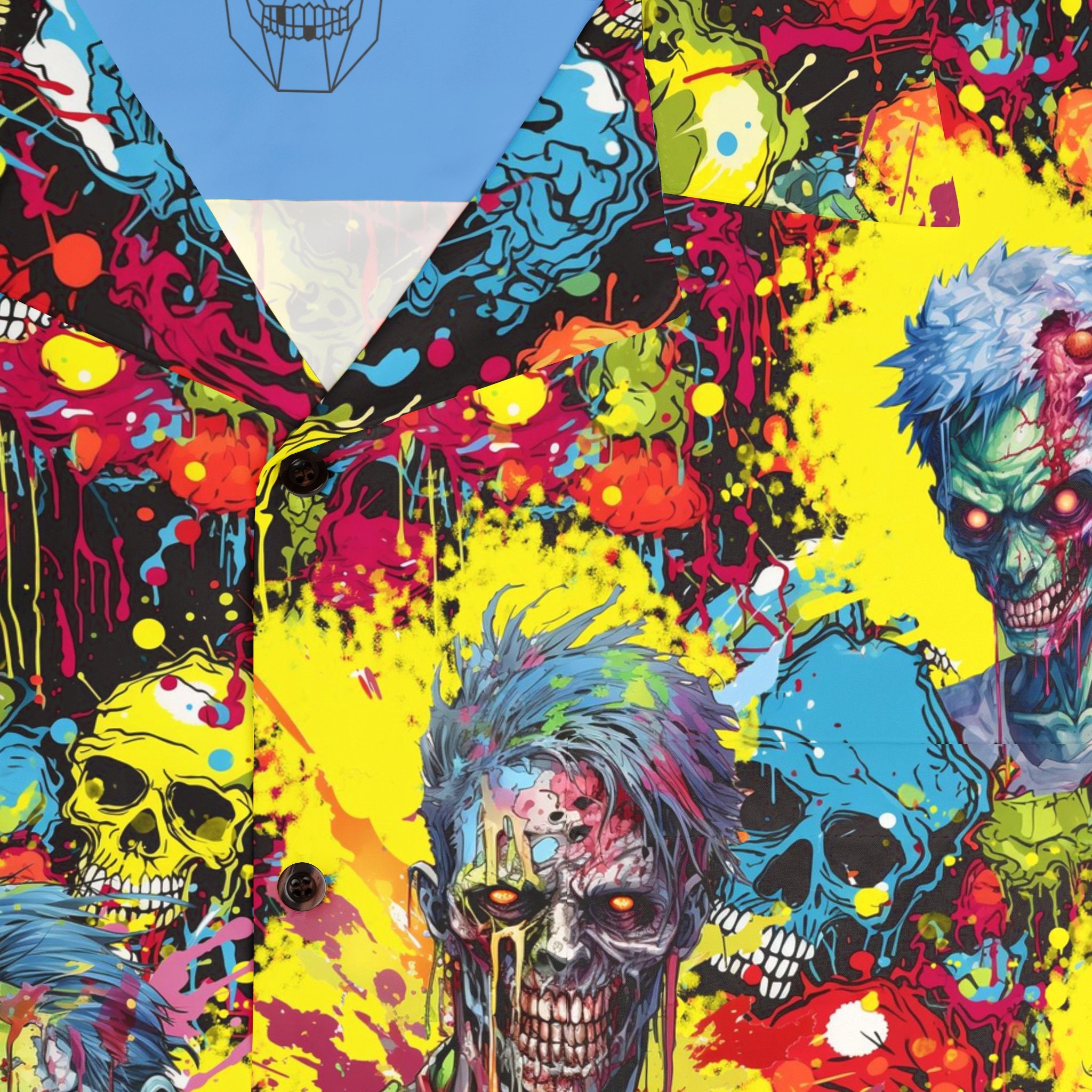 Zom 100 Bucket List: Zombie Hawaiian Shirt With Undead Adventure ...