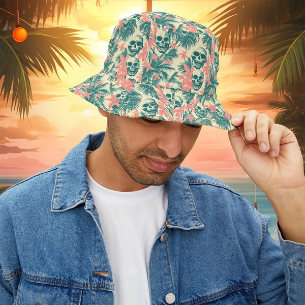 Tiki Straw Hat - Etsy