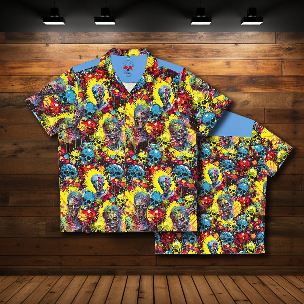 Zom 100 Bucket List: Zombie Hawaiian Shirt With Undead Adventure ...