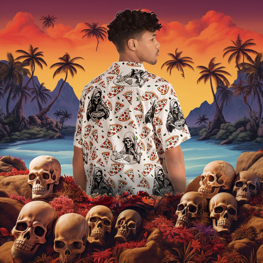 Pizza And Grim Reaper Pattern