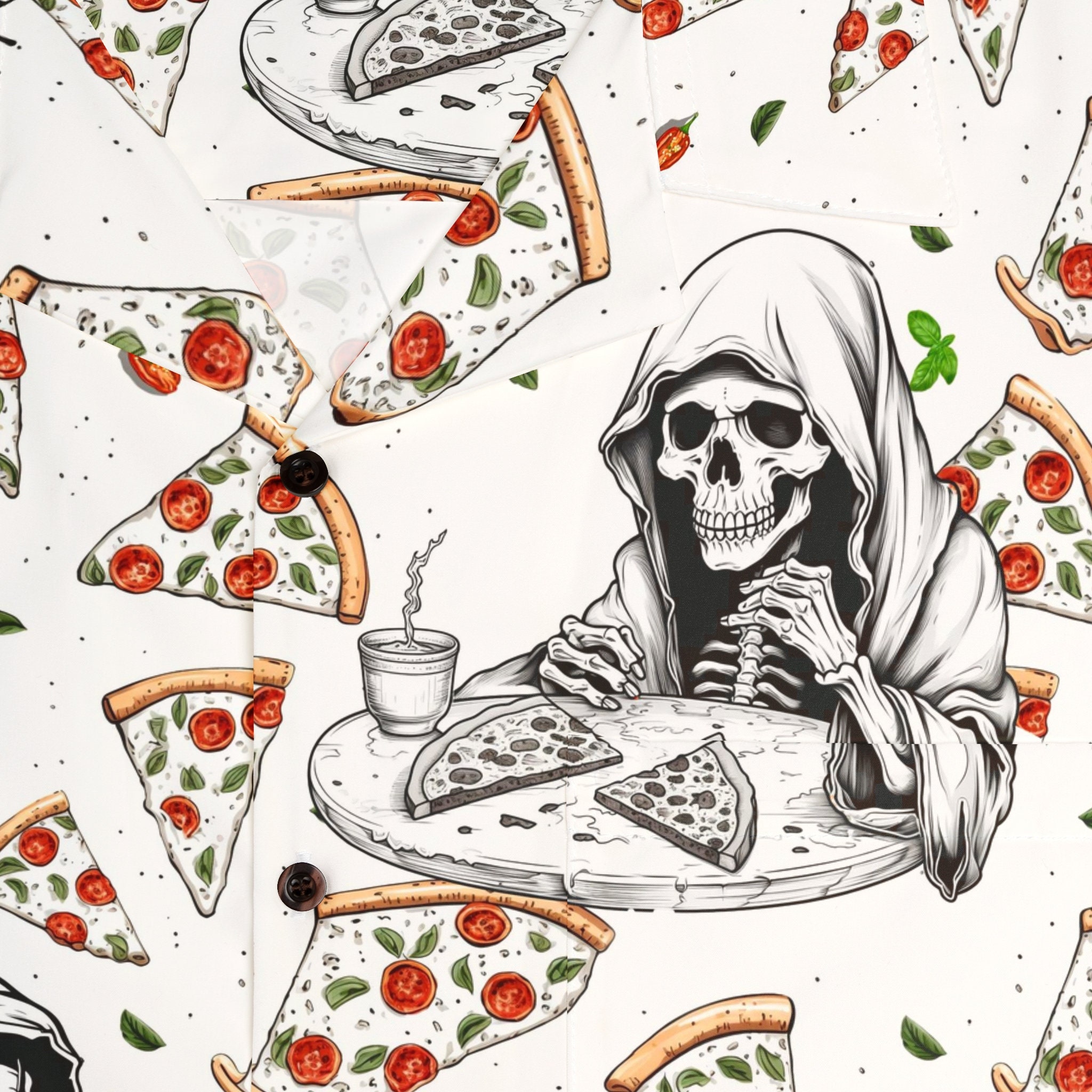 Pizza And Grim Reaper Pattern
