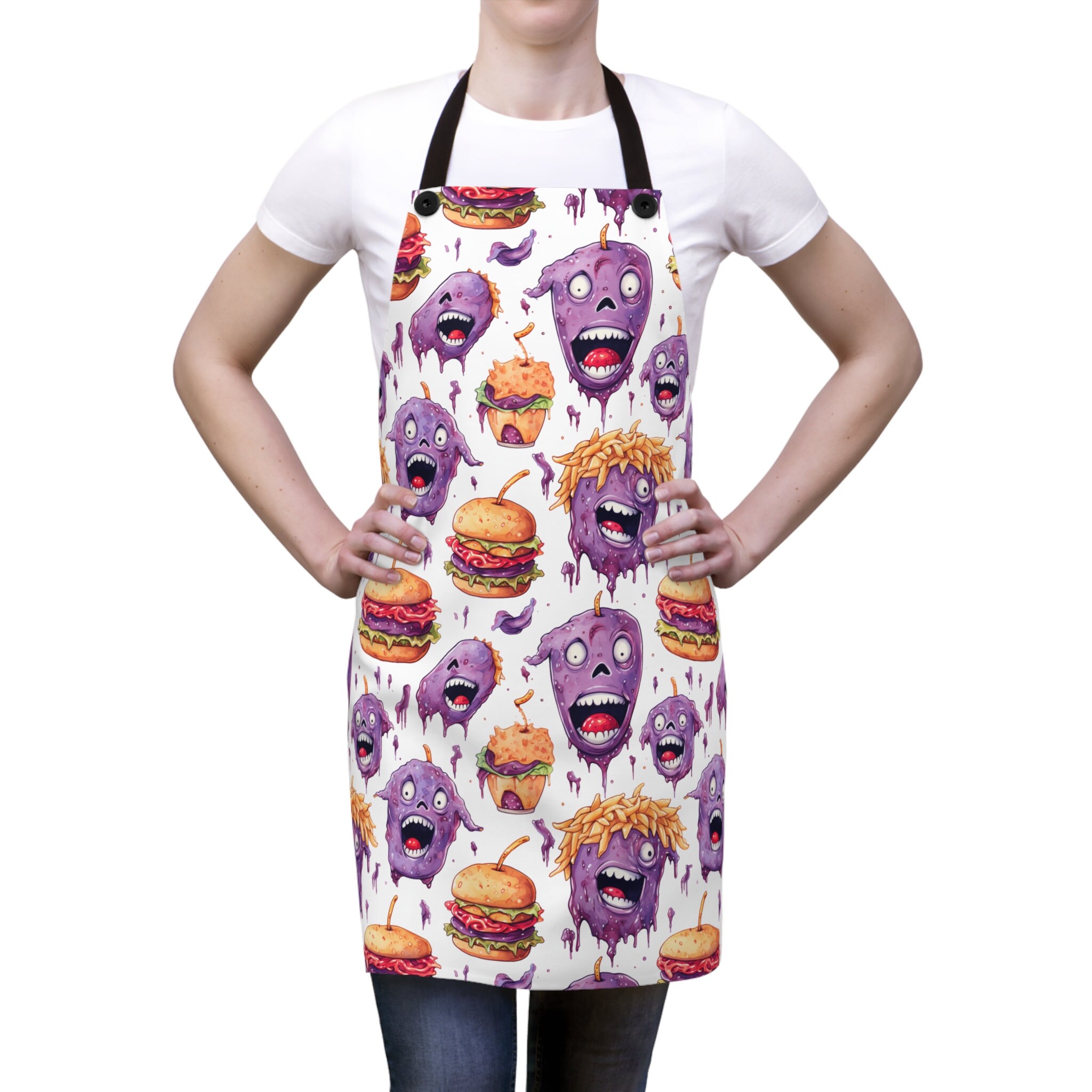 Grimace Burger Apron - Etsy