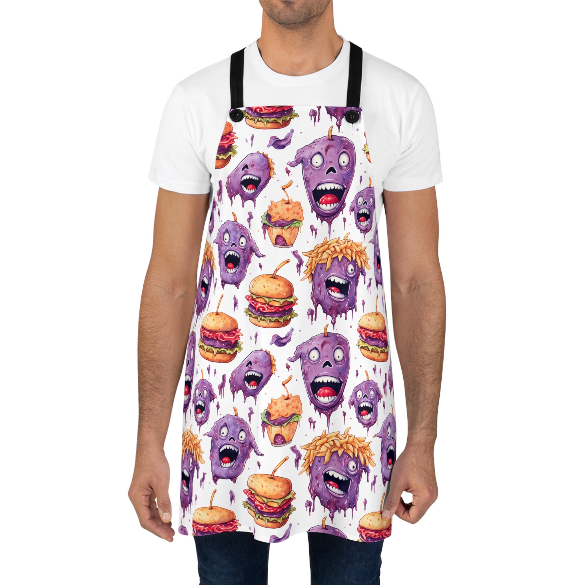 Grimace Burger Apron - Etsy