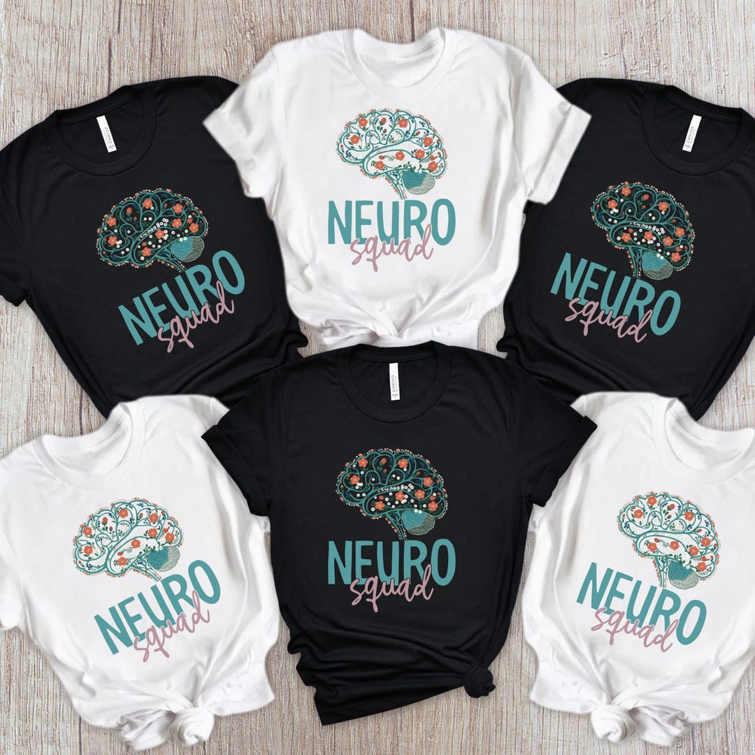 Neuro Squad Shirt, Neuroscience Tee, Neurology Shirts, Neuro Nurse ...
