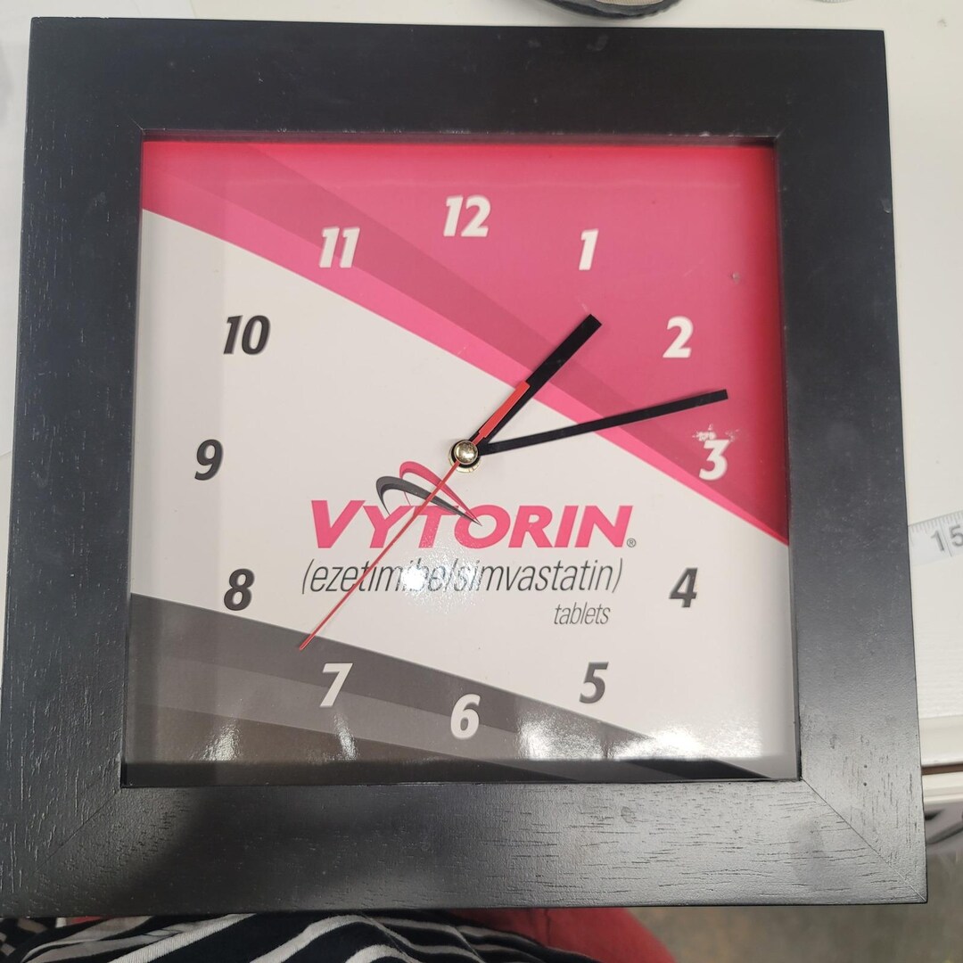 Vytorin Ezetimibe Simvastatin Tablets Pharma Promotional Wall Clock ...