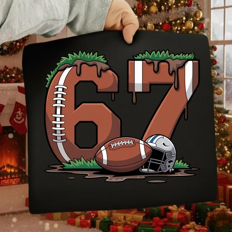 Funny Football 67 Drip Meme PNG: Sports Design (digital Download ...