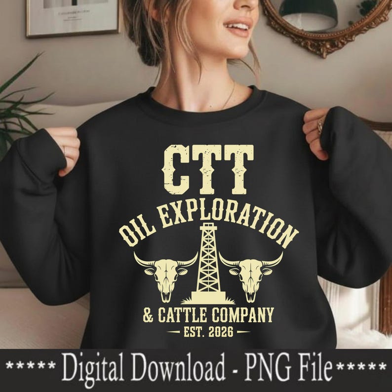 CTT Oil Exploration and Cattle | Oilfield Ranch PNG, Landman Tee Design ...