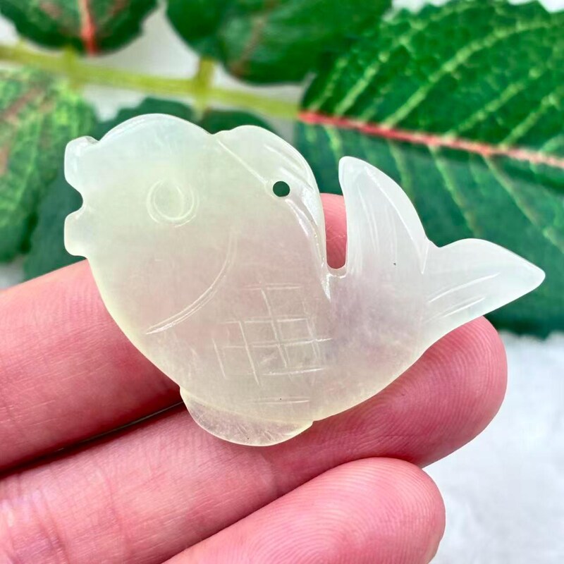 Fish Jade Pendant - Etsy