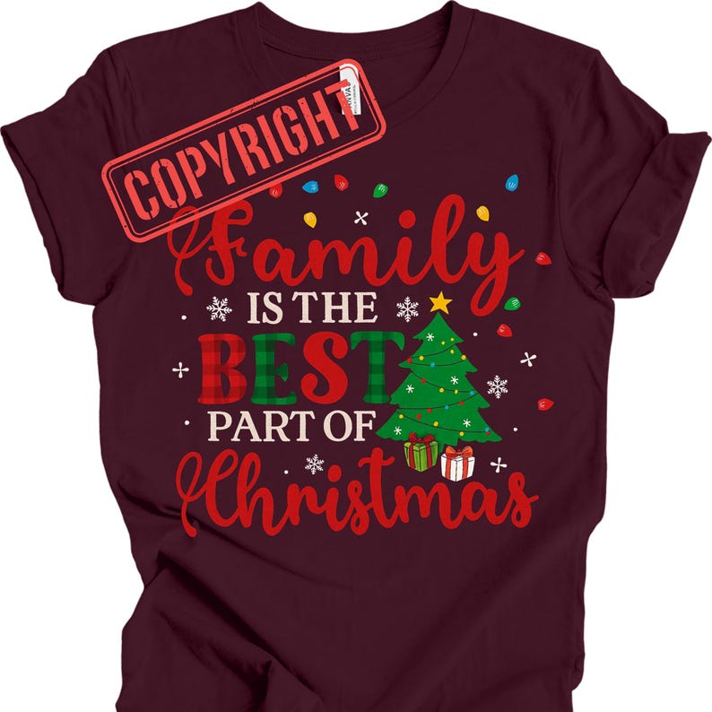 Family is the Best Part of Christmas PNG, Matching Holiday Graphic ...