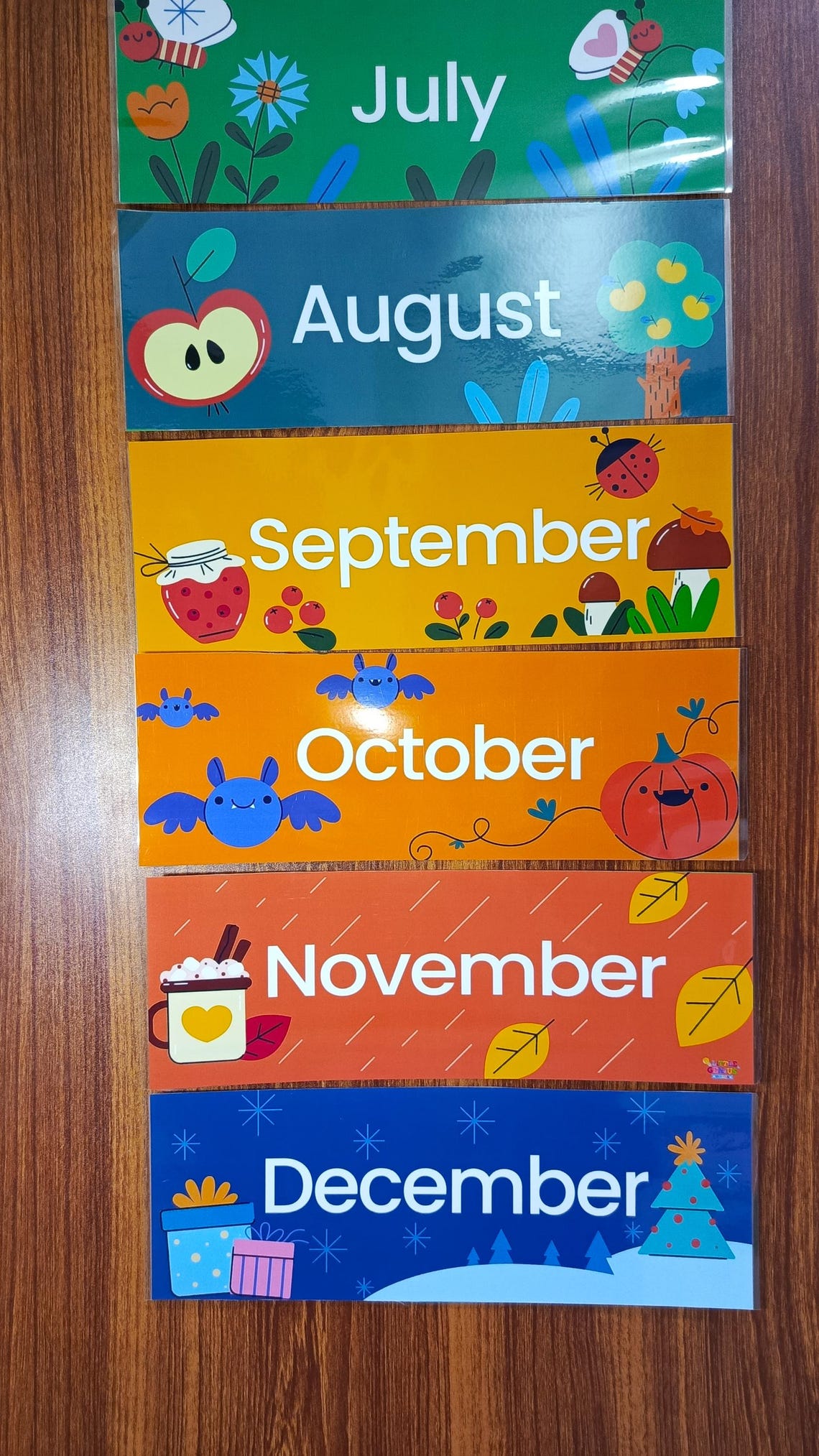Names of the Months Flashcards | Floral Printable Wall Decor | Kids ...
