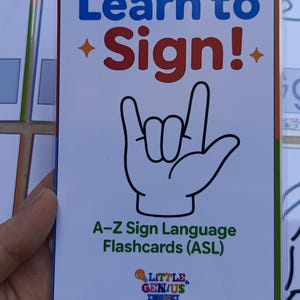 ASL Alphabet Flashcards A to Z | Inspired by American Sign Language ...