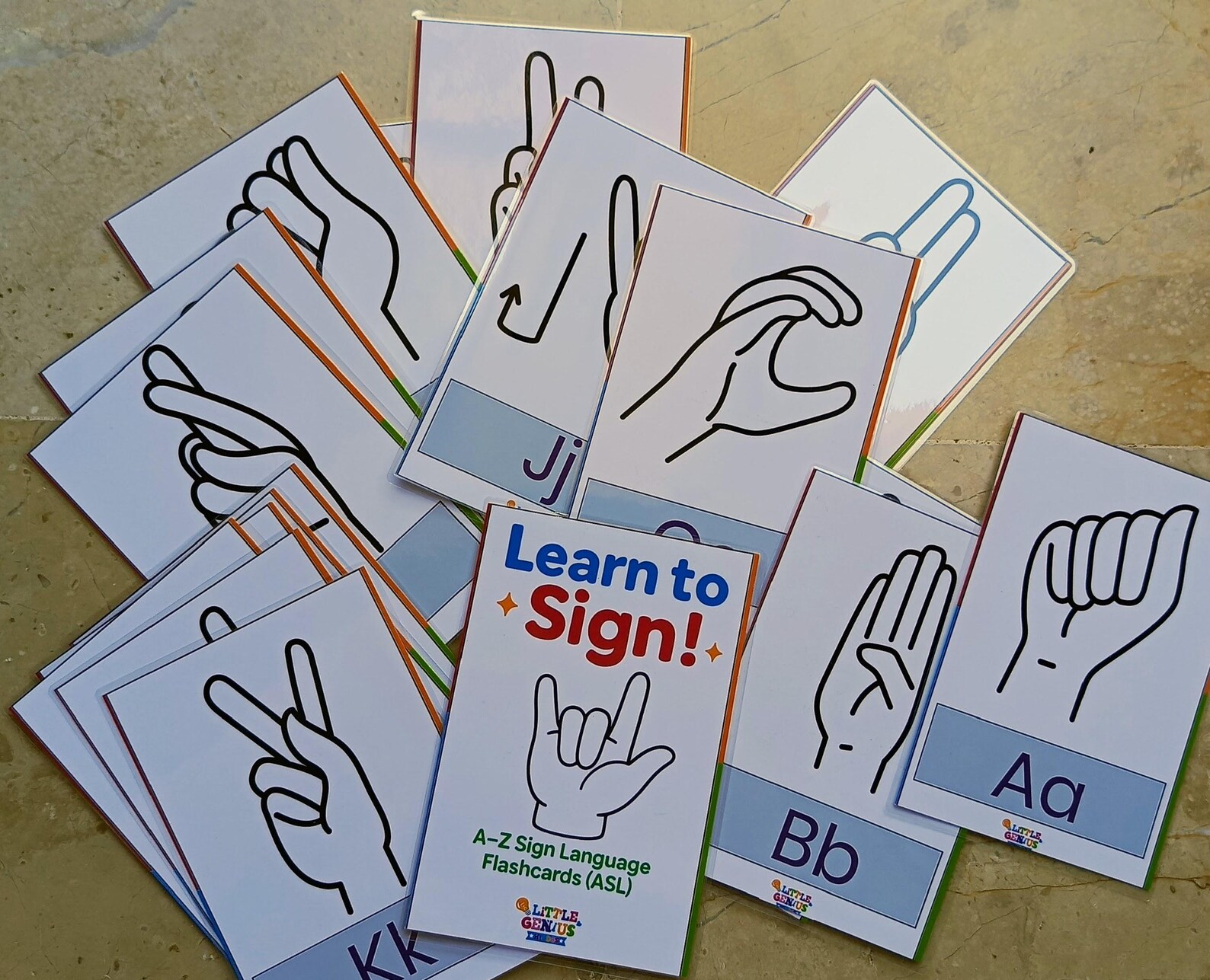 ASL Alphabet Flashcards A to Z | Inspired by American Sign Language ...