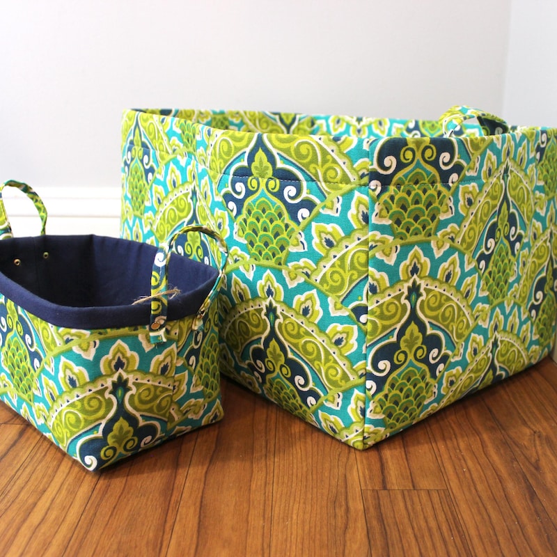 Fabric Storage Bins - Etsy