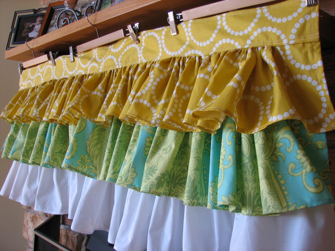 Custom Ruffle Valance With 3 Tiers - Etsy