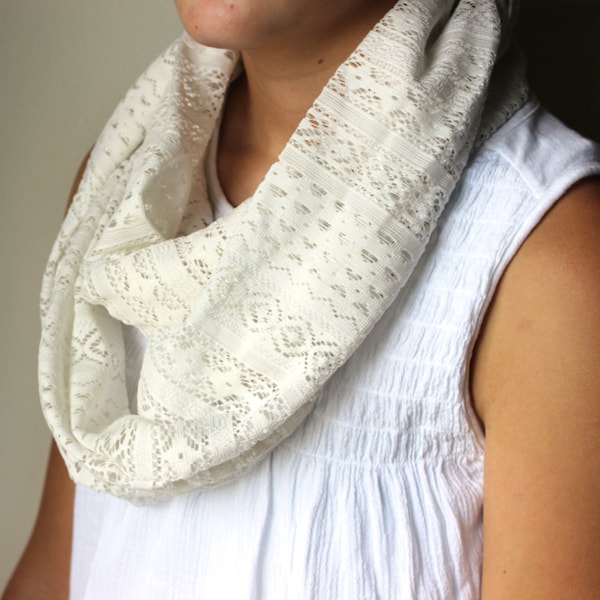 Lace Infinity Scarf - Etsy