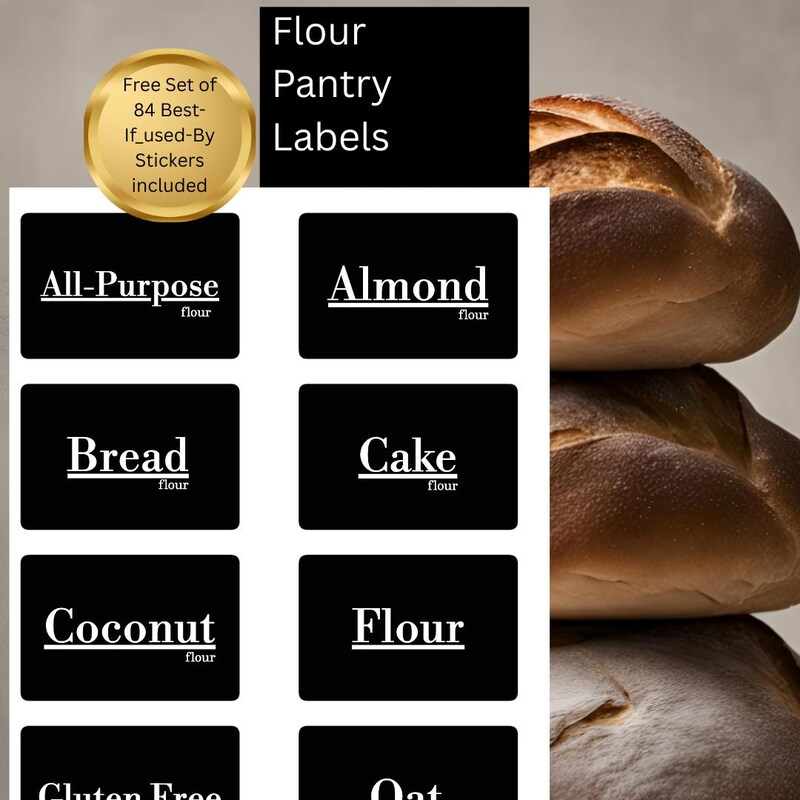 Flour Label - Etsy