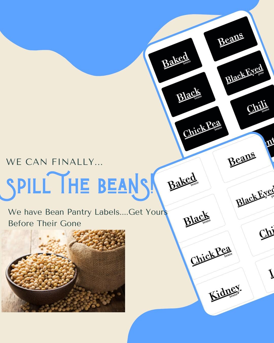 12 Homemade Labels for Your Bean Collections •free Set of 84 Best-if ...