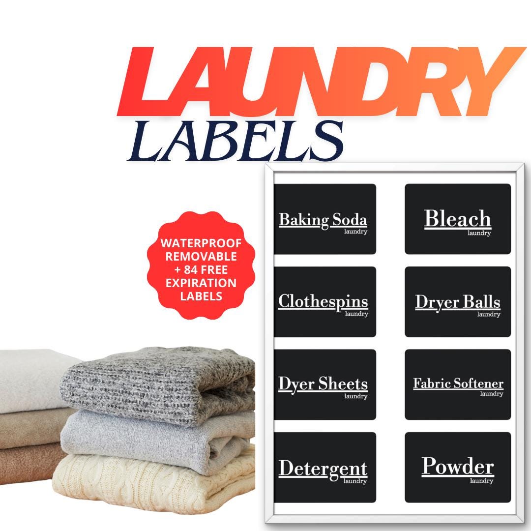14 Distinctive Labels for Your Laundry Area. Detergent Pods Woolite ...