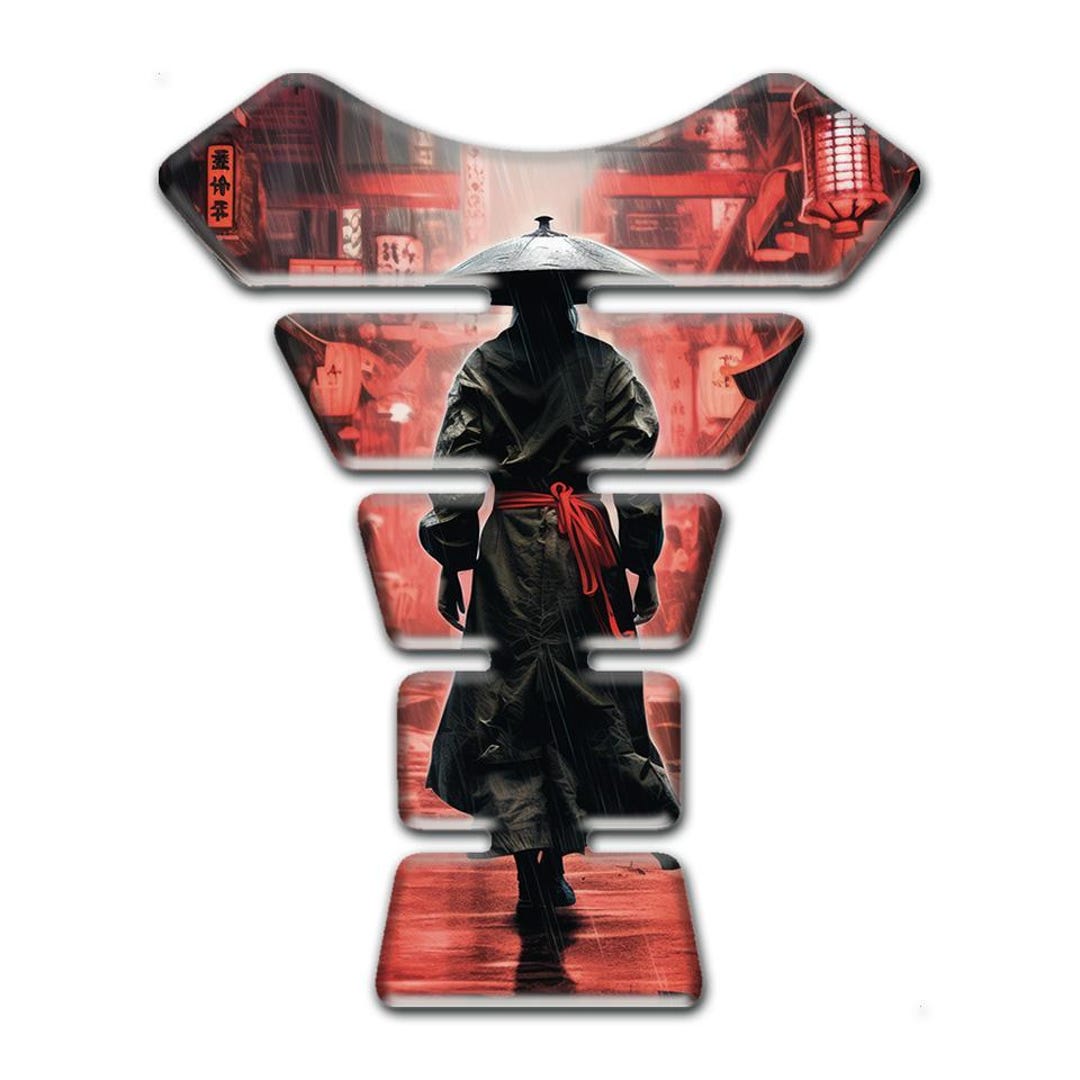 Samurai Custom 3D Tank Pad Sticker – Motorcycle & Trike Fuel Tank ...