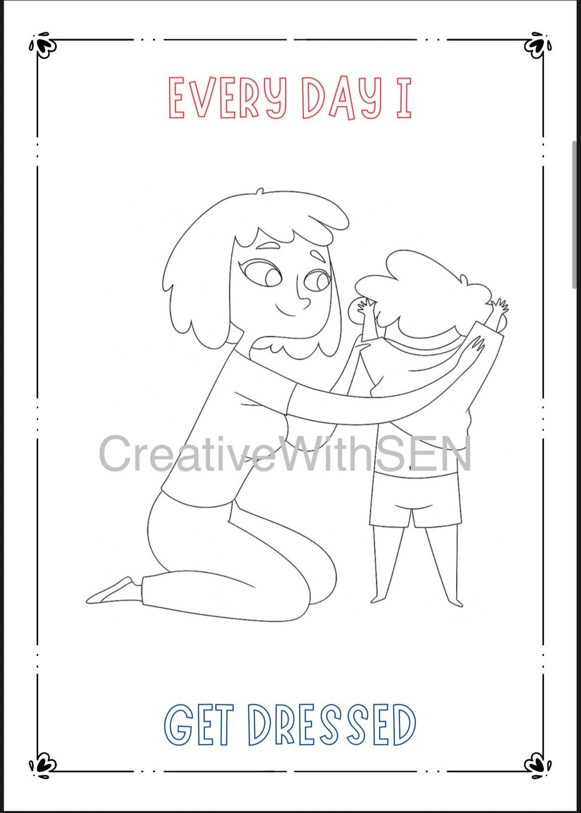Life Skills - SEN Colouring Book - Etsy