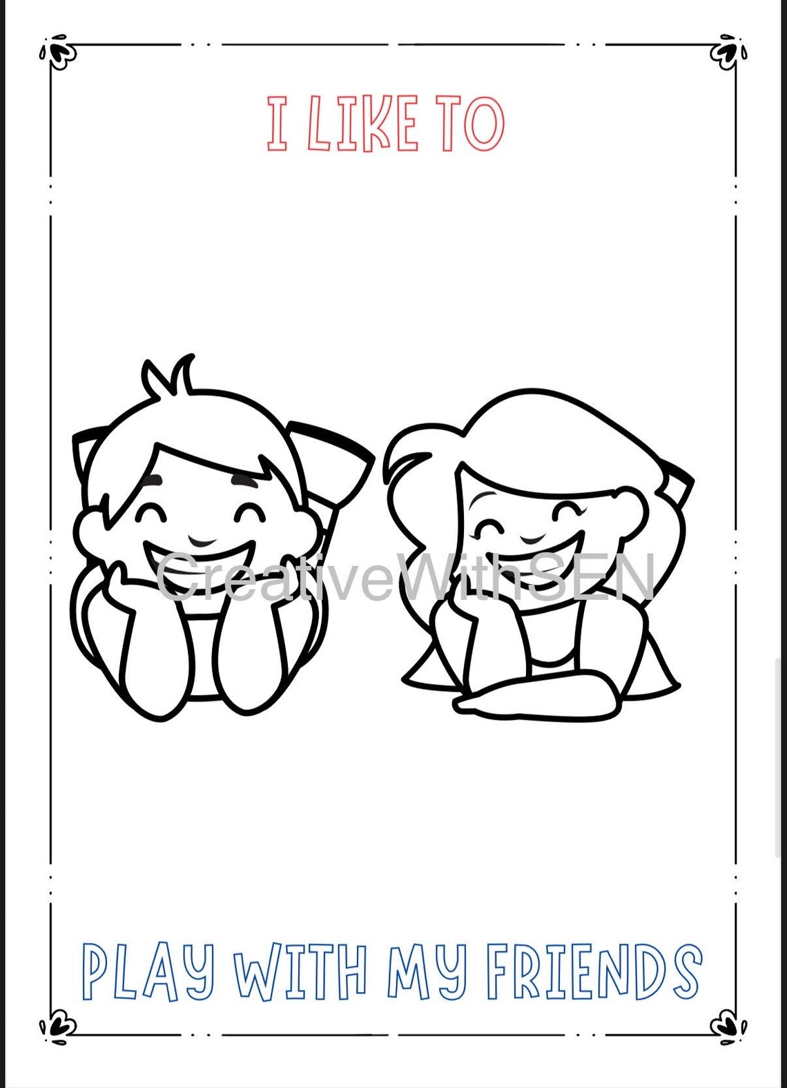 Life Skills - SEN Colouring Book - Etsy