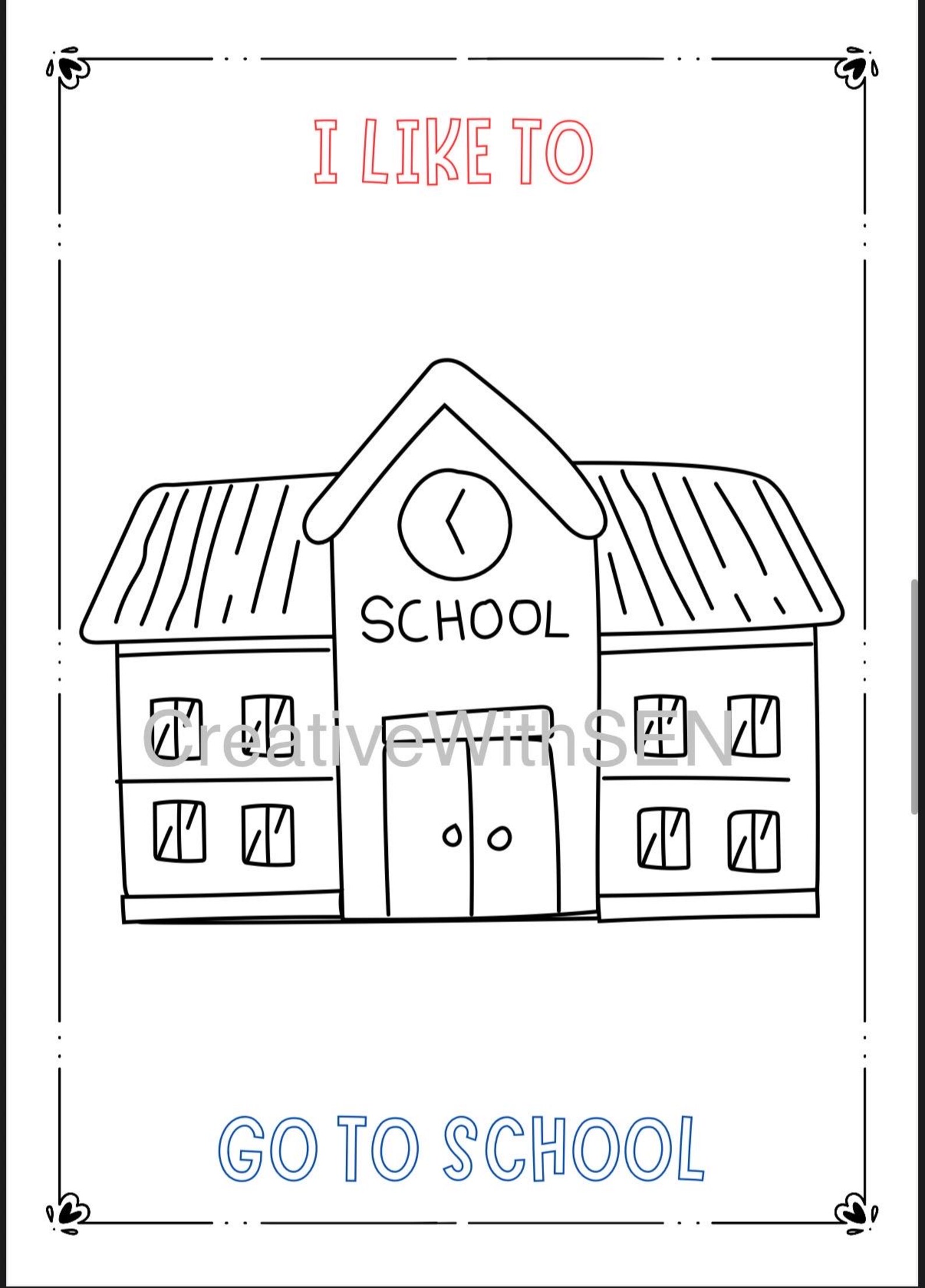 Life Skills - SEN Colouring Book - Etsy