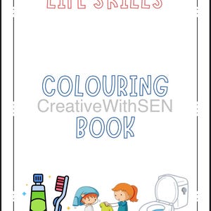 Life Skills - SEN Colouring Book - Etsy