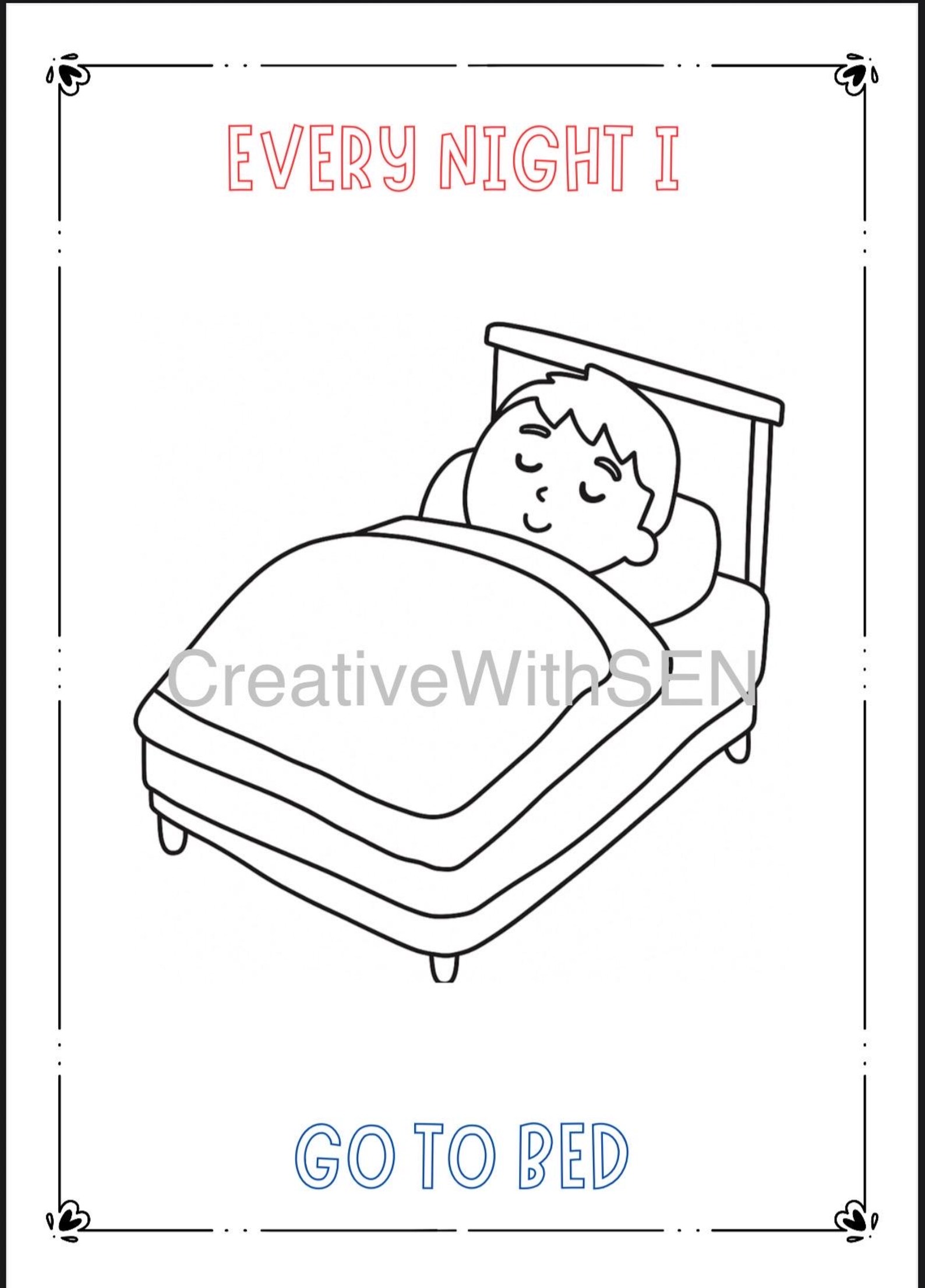 Life Skills - SEN Colouring Book - Etsy