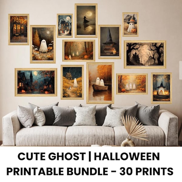 Cute Halloween Poster - Etsy