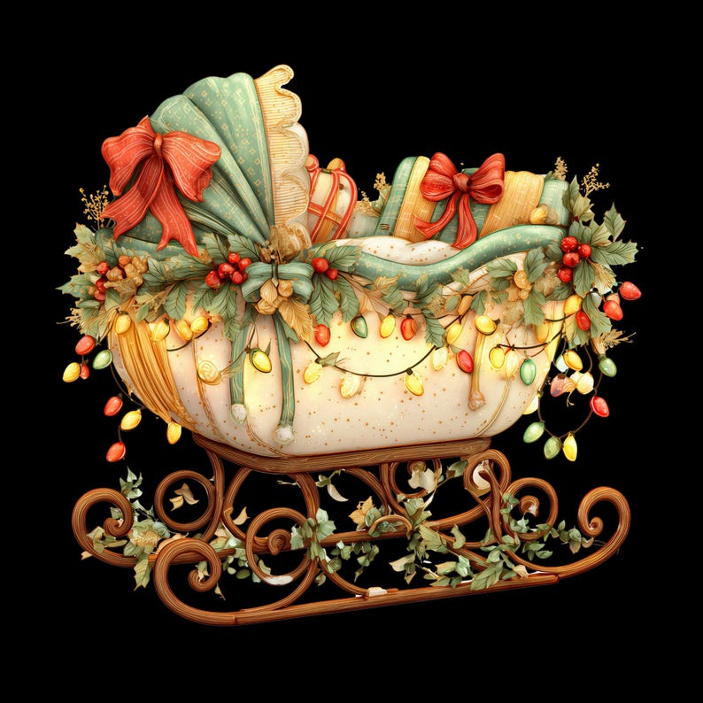 My First Christmas Clipart :1st Christmas Watercolor (digital Download ...