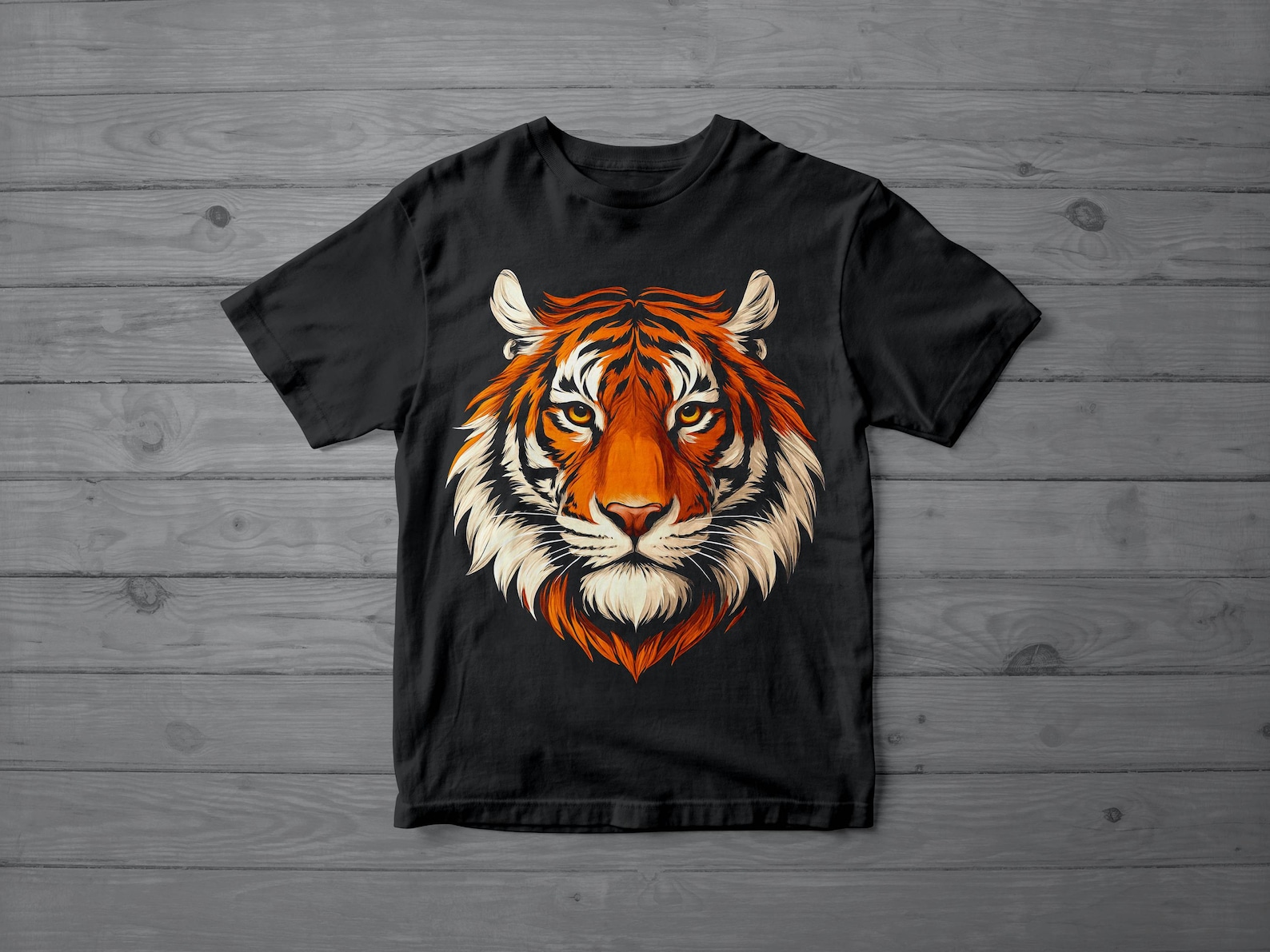 Tiger Head, Digital Download, PNG Transparent & Halftone DTF File, High ...