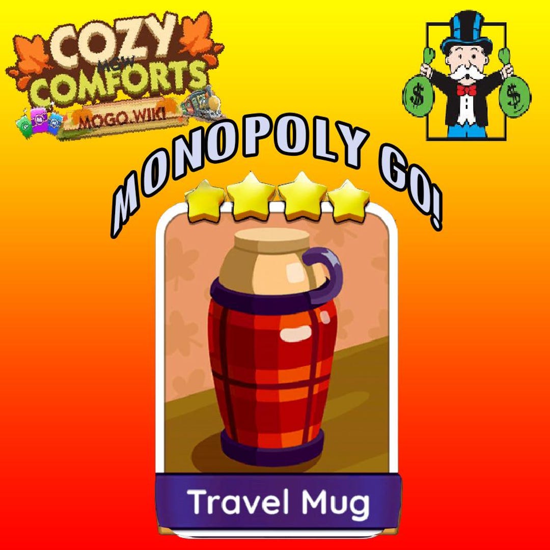 Monopoly_go Travel Mug 4 Star All Available COZY COMFORTS Album - Etsy