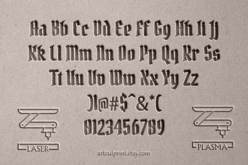 Pirate Stencil Font - Dxf, Png, Ttf, Otf, Svg Stencil Font Alphabet for ...