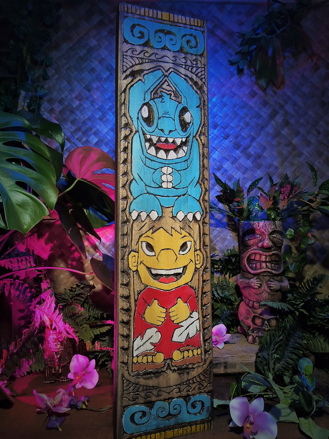Lilo & Stitch Tiki Holz Schnitzset - Etsy.de
