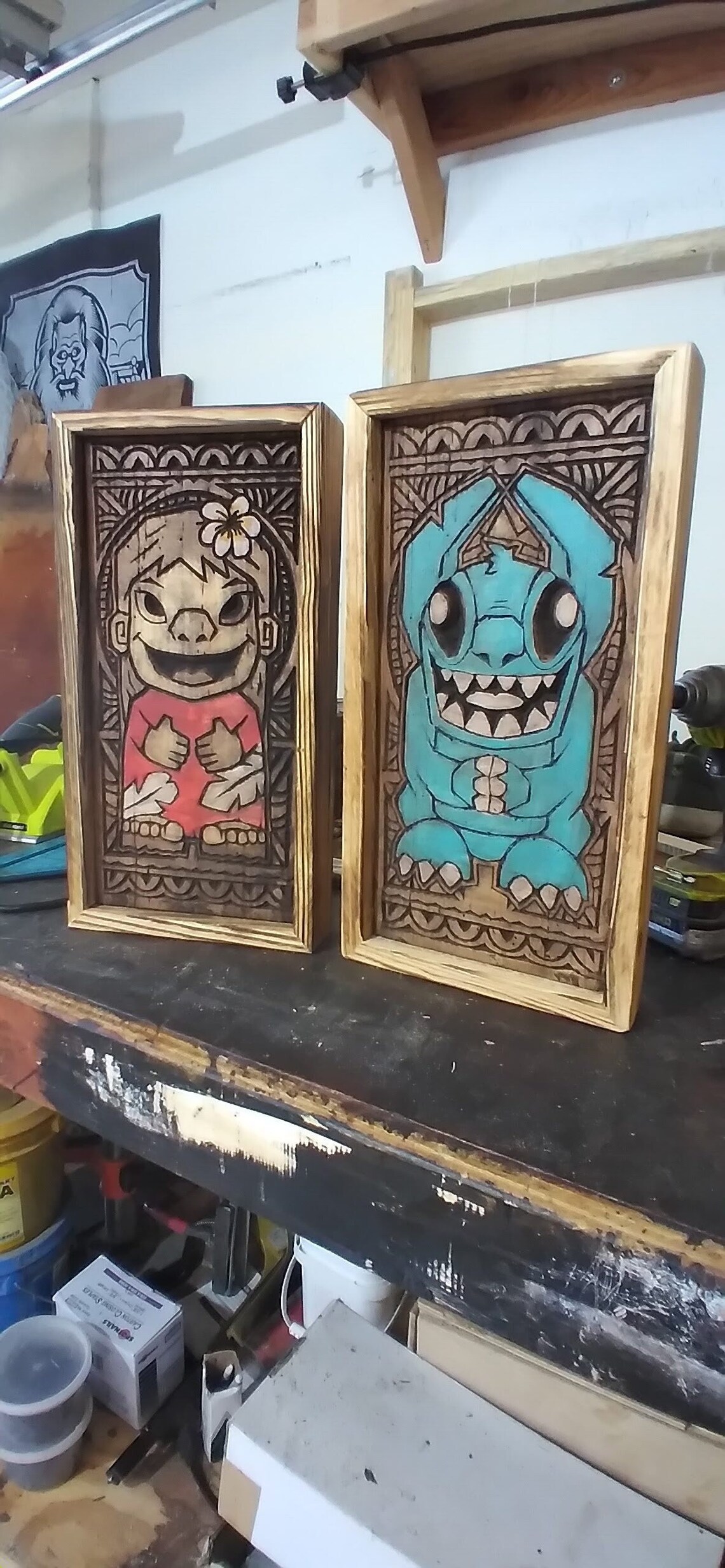 Lilo & Stitch Tiki Wood Carving Set - Etsy