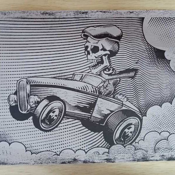 Hot Rod Skeleton - Etsy