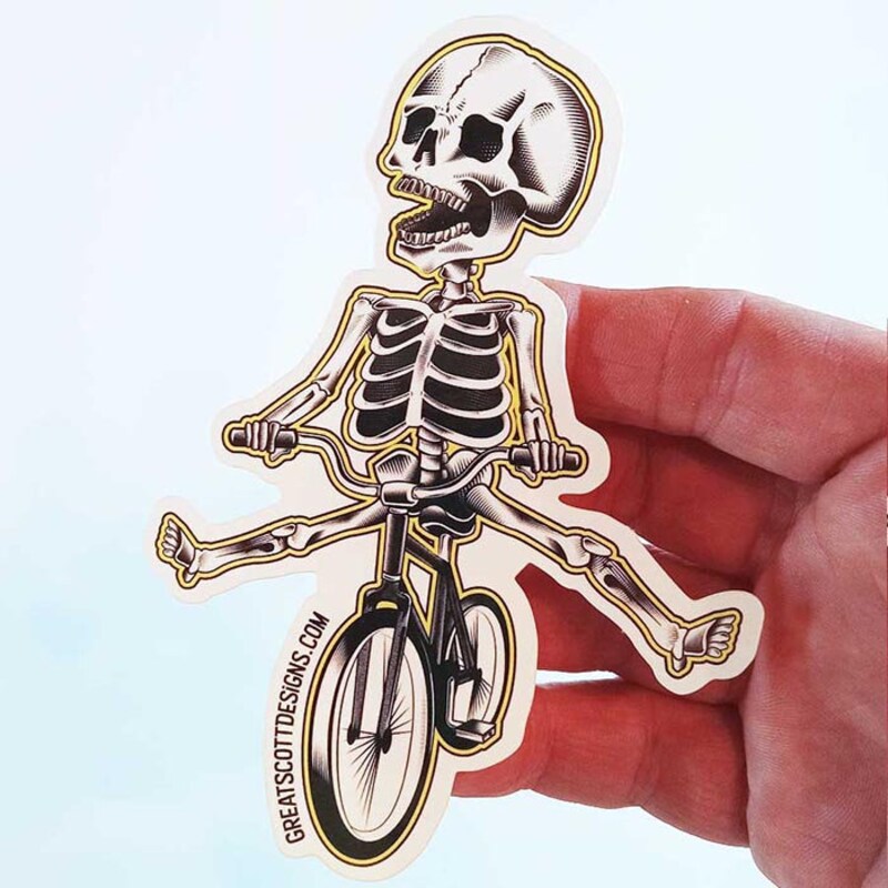 Skeleton Biker - Etsy