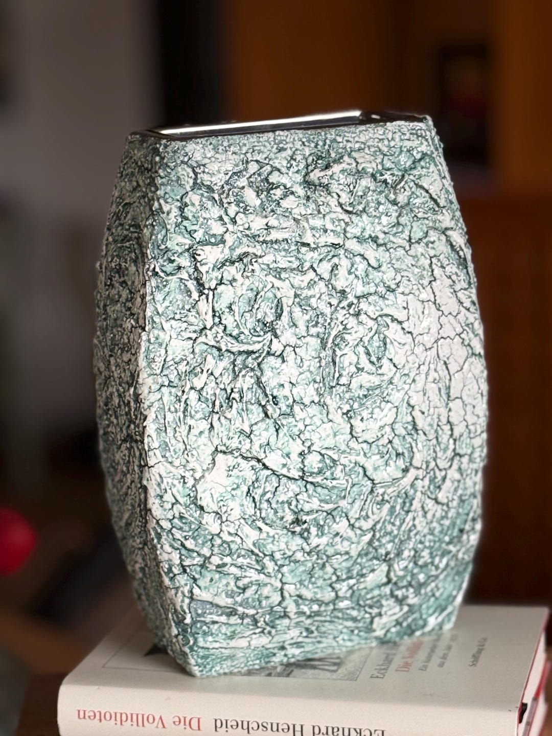 Handmade Designer Vase | Cracked Texture | Modern & Artistic | Lava ...