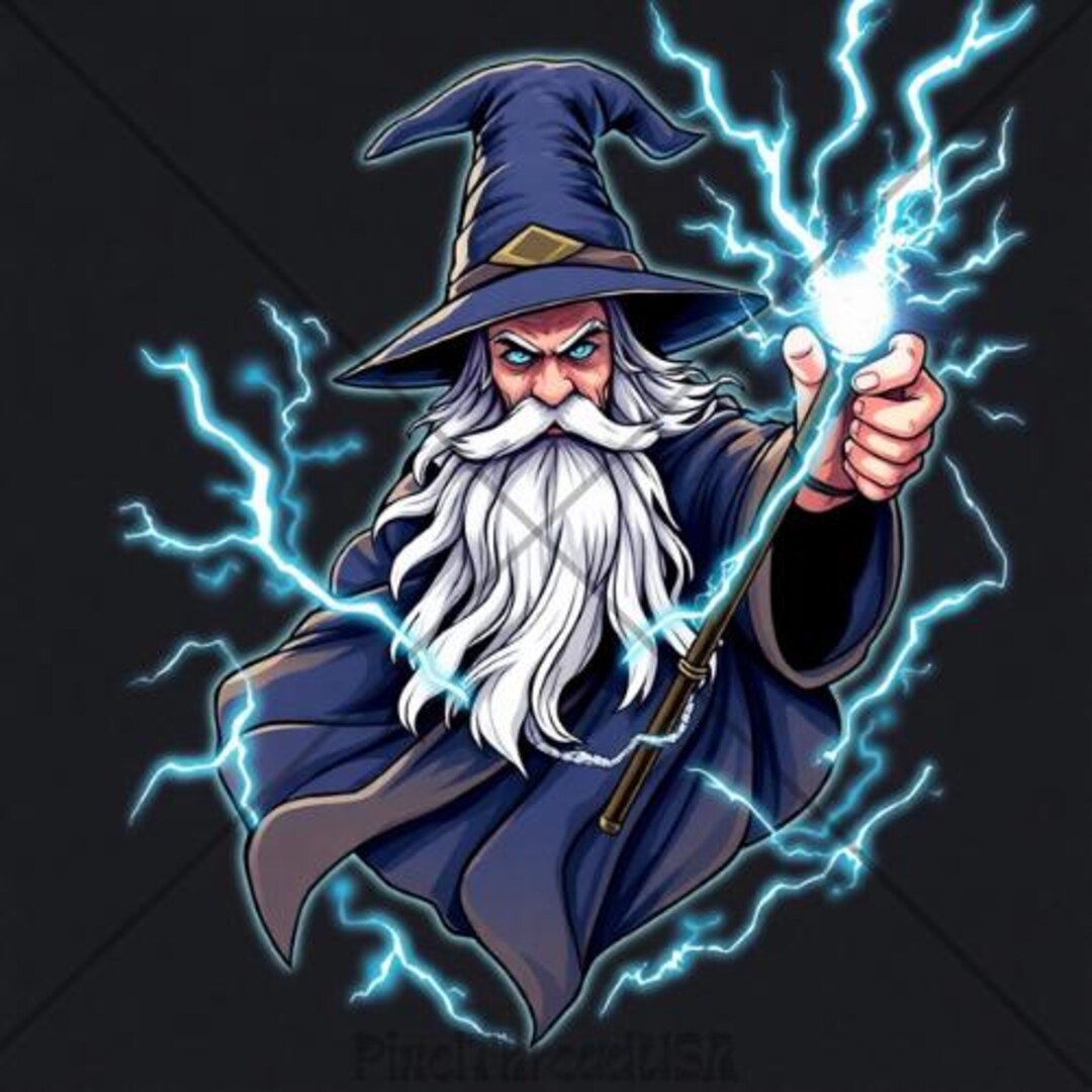 Retro Wizard T-shirt Design: Vintage PNG File (digital Download - Etsy