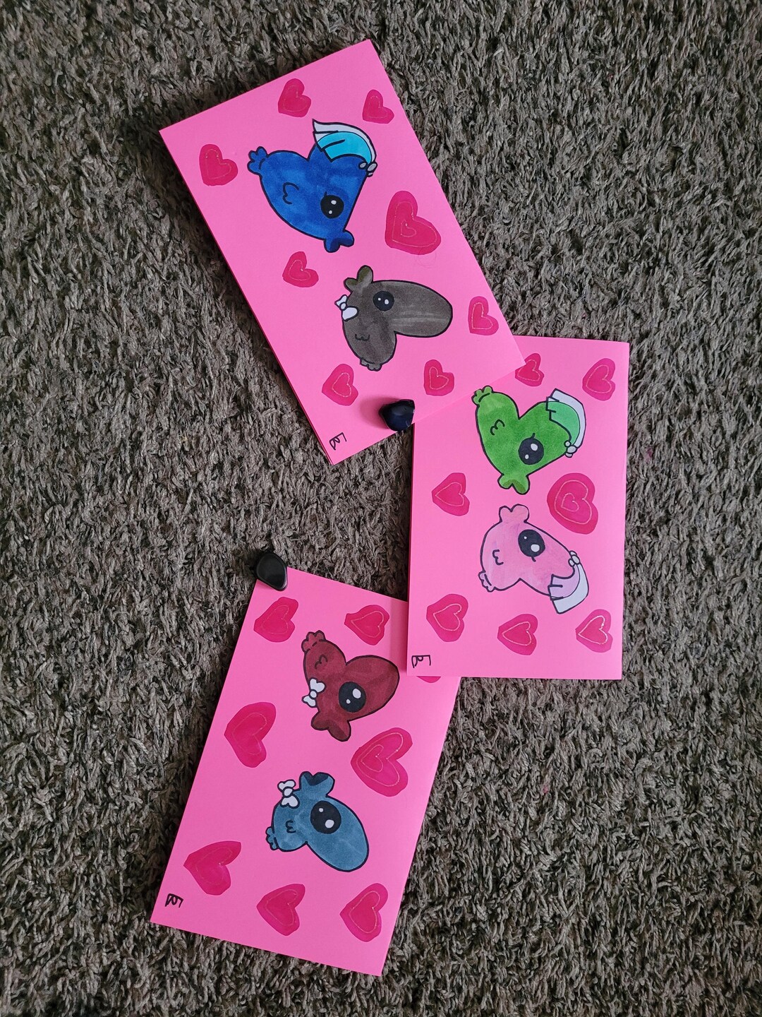 Kissy Fish Anniversary Card - Etsy