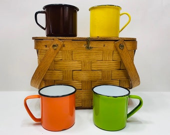 Enamelware cups | Etsy