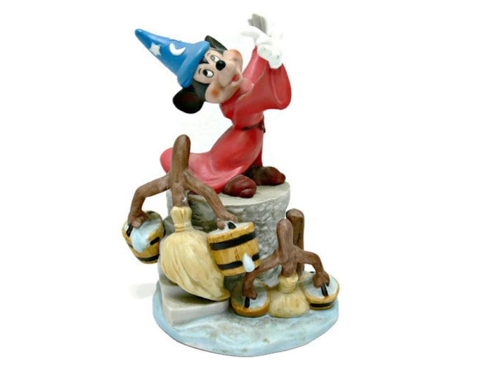 RARE Disney Magic Memories Mickey Mouse Fantasia Sorcerer Figurine ...
