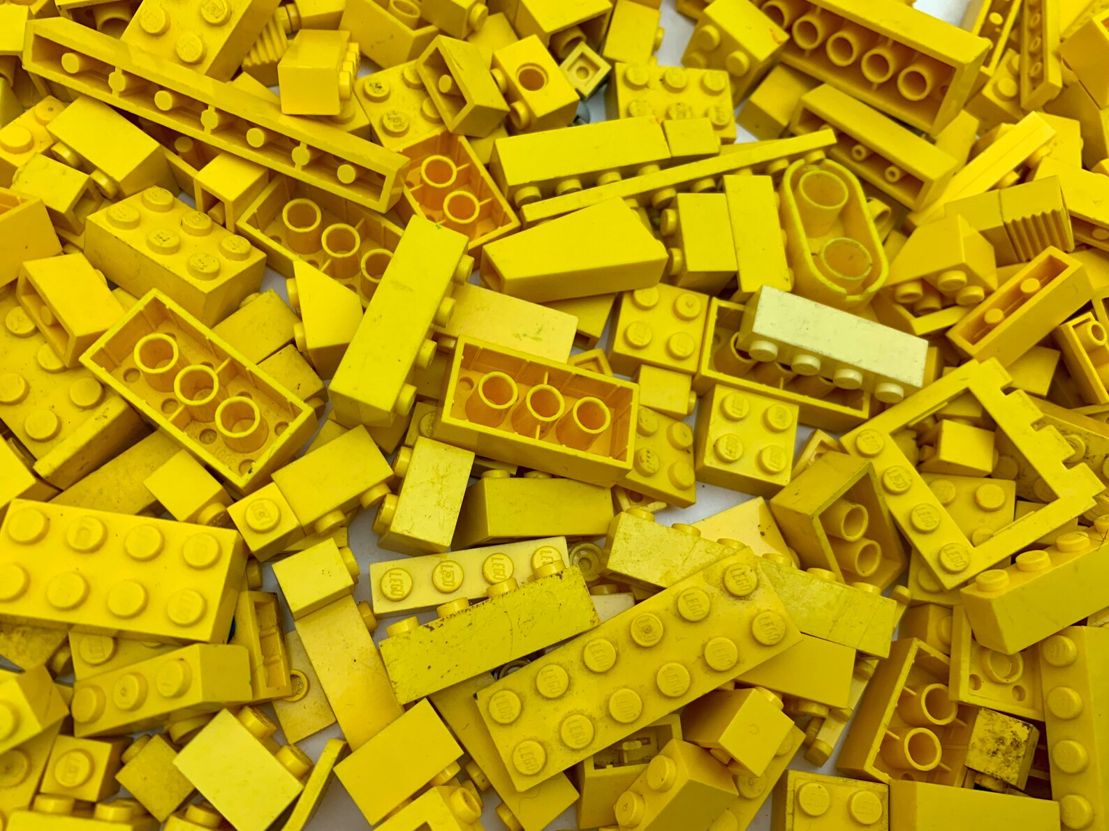 2 Pounds Yellow Legos Lego Pieces With Tiles Bricks Plates - Etsy