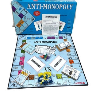 Anti-monopoly, Vintage 1989 Board Game for Families, Parties, Kids, the ...