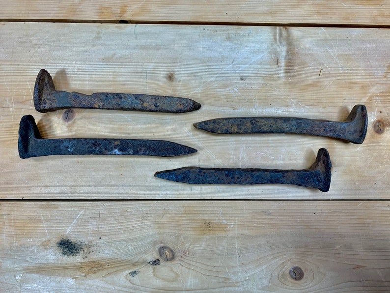 Antique Railroad Bolts & Spikes, Vintage Blacksmith Hardware for ...