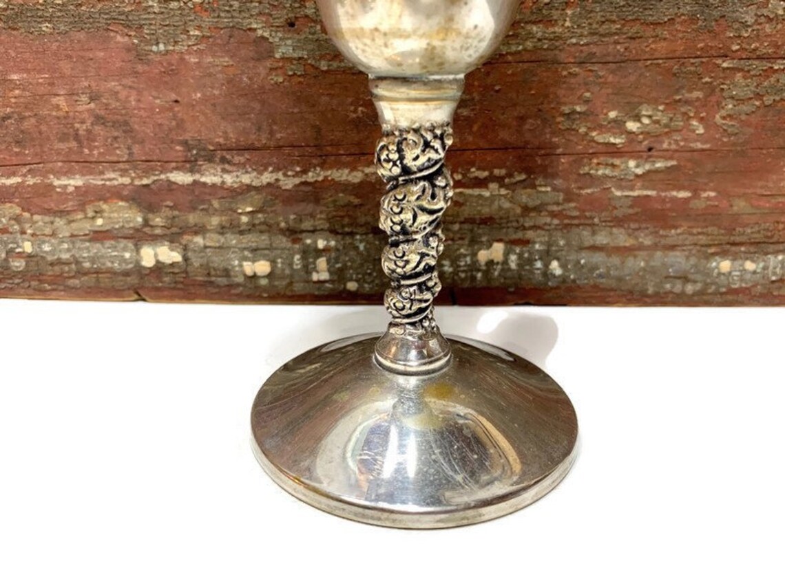 Silver Plated Goblets Set of 2 Vintage Valero Chalices - Etsy