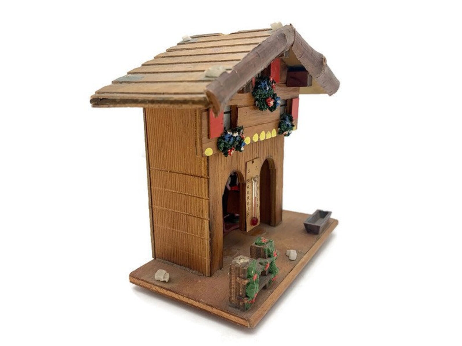 German Chalet Weather House Vintage Wooden Hand Crafted Hand | Etsy