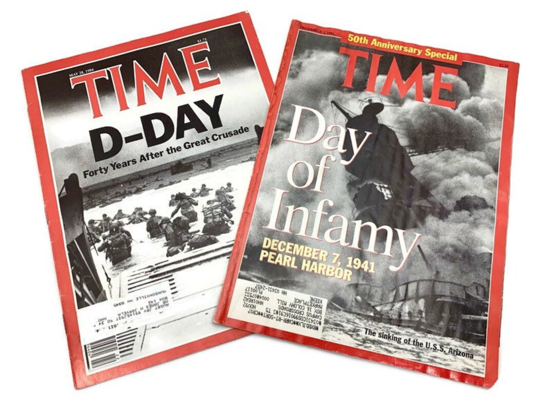 Vintage Time Magazines, D-day: Forty Years After the Great Crusade (5 ...