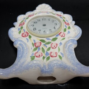 Vintage Floral Ceramic Clock Face: Mantel Tabletop Decor - Etsy